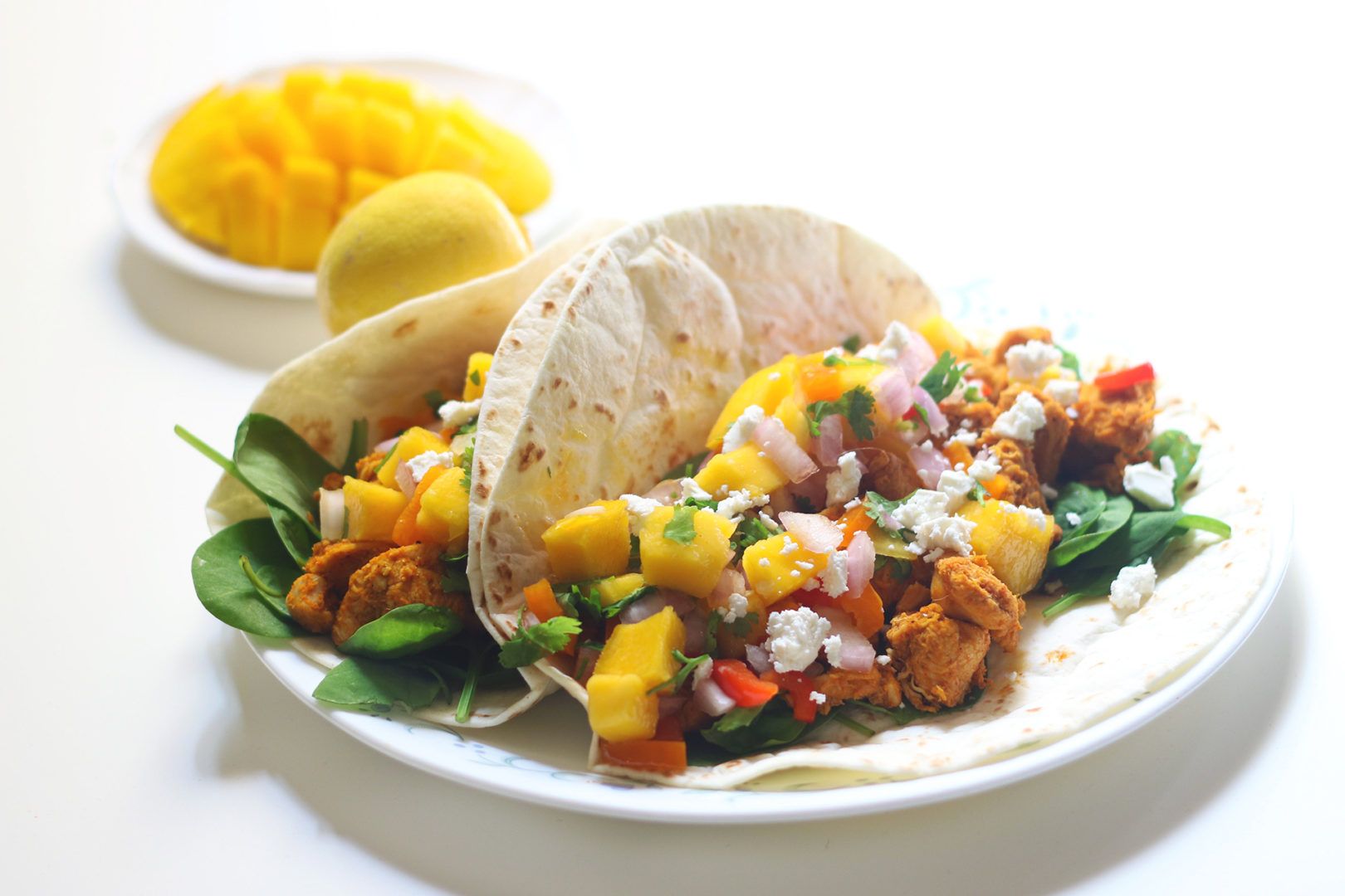 Shrimp Tacos with Mango Salsa Recipe - The Indian Claypot