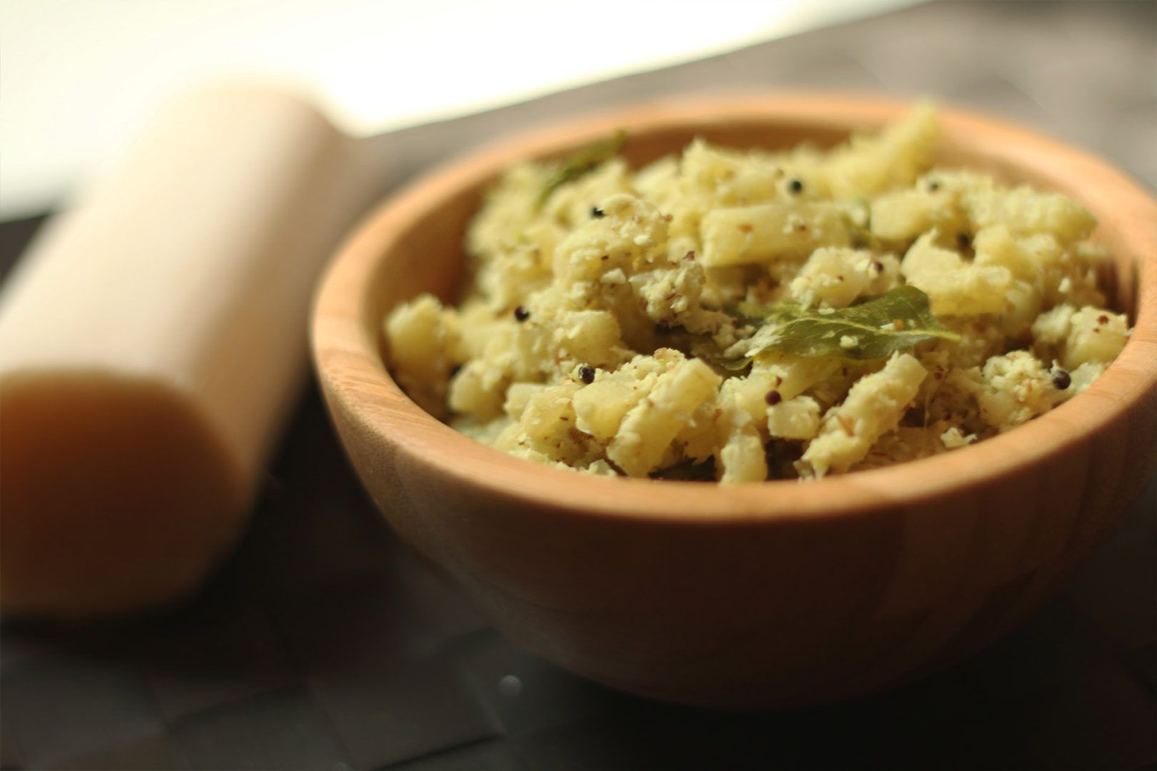 Vazhaithandu Poriyal - Banana Stem Stirfry - The Indian Claypot
