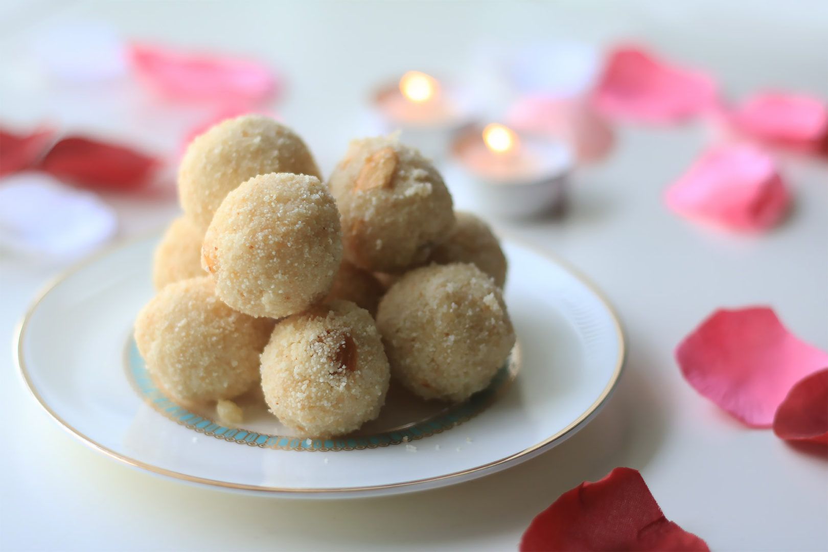 Rava Ladoo - Sooji ladoo - Rava Laddu - The Indian Claypot