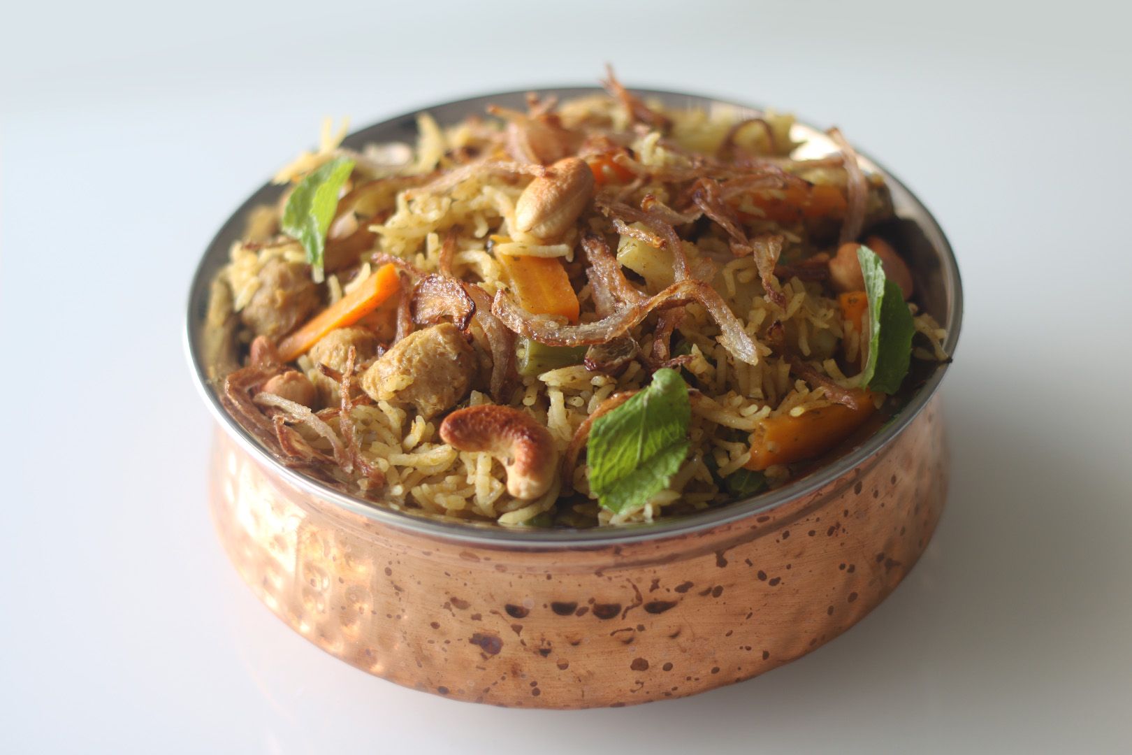 Hyderabadi Chicken Dum Biryani - The Indian Claypot