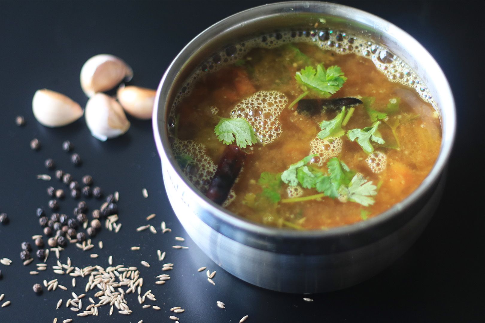 Tamarind Tomato Rasam - The Indian Claypot
